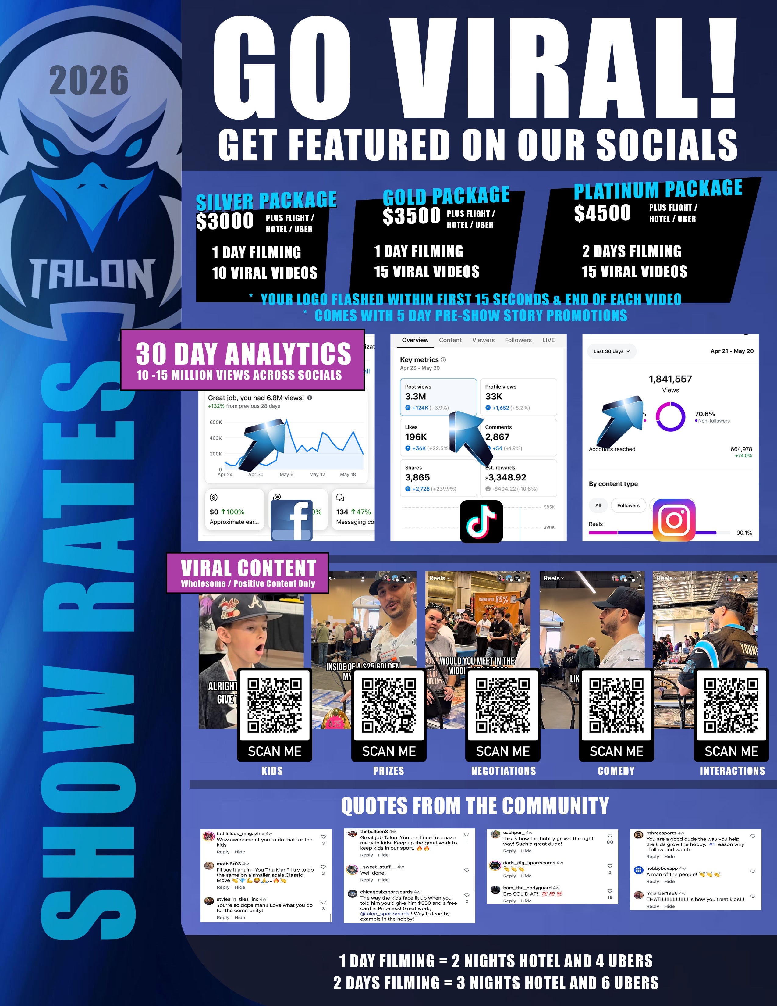 PROMOTERS Book Talon At Your Next Show! (Email To Inquire) – Welcome To ...